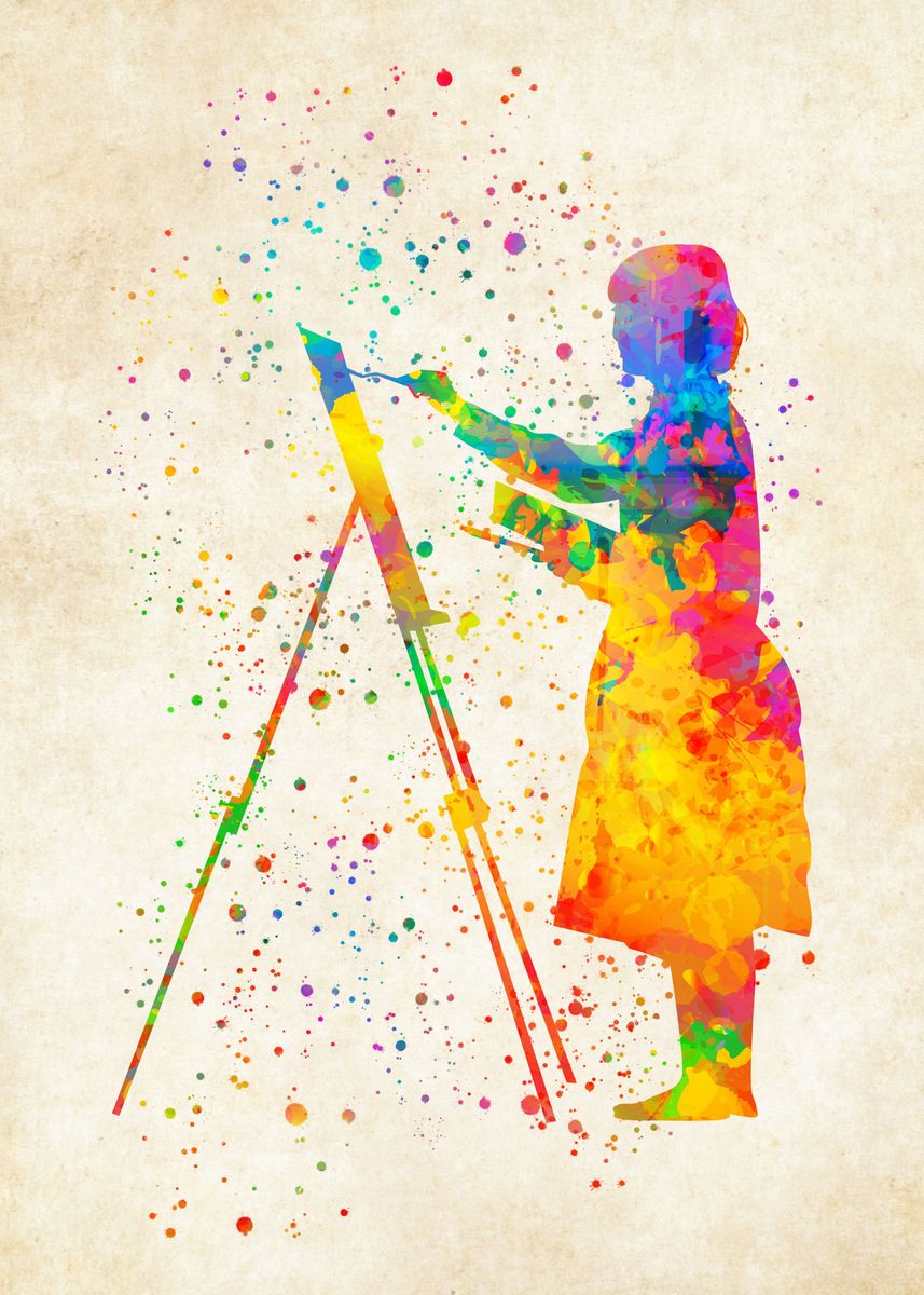 'Artist Watercolor' Poster by Ollie Reid | Displate