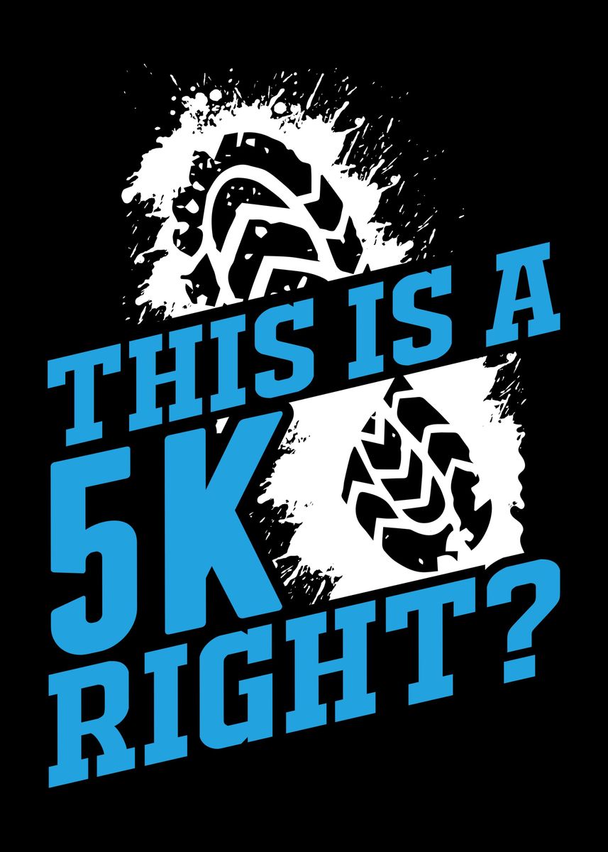 '5 km Parkrun 5K run' Poster, picture, metal print, paint by ...