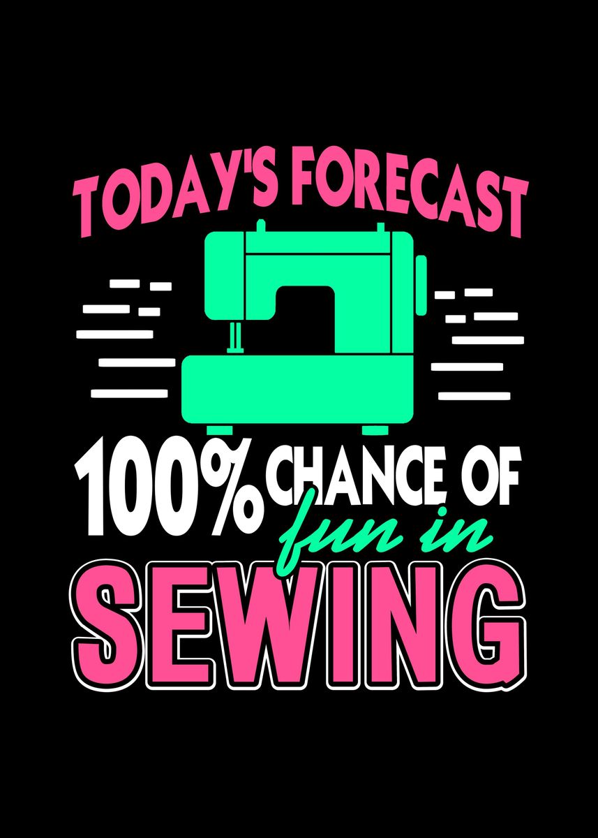 'Sewing Sew' Poster by Sebastian Wünsche | Displate