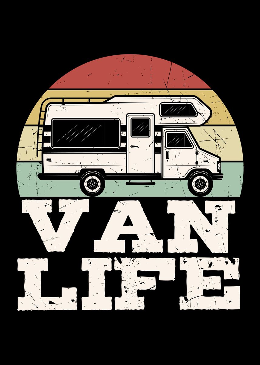 'Van life' Poster, picture, metal print, paint by Anderson Felix | Displate