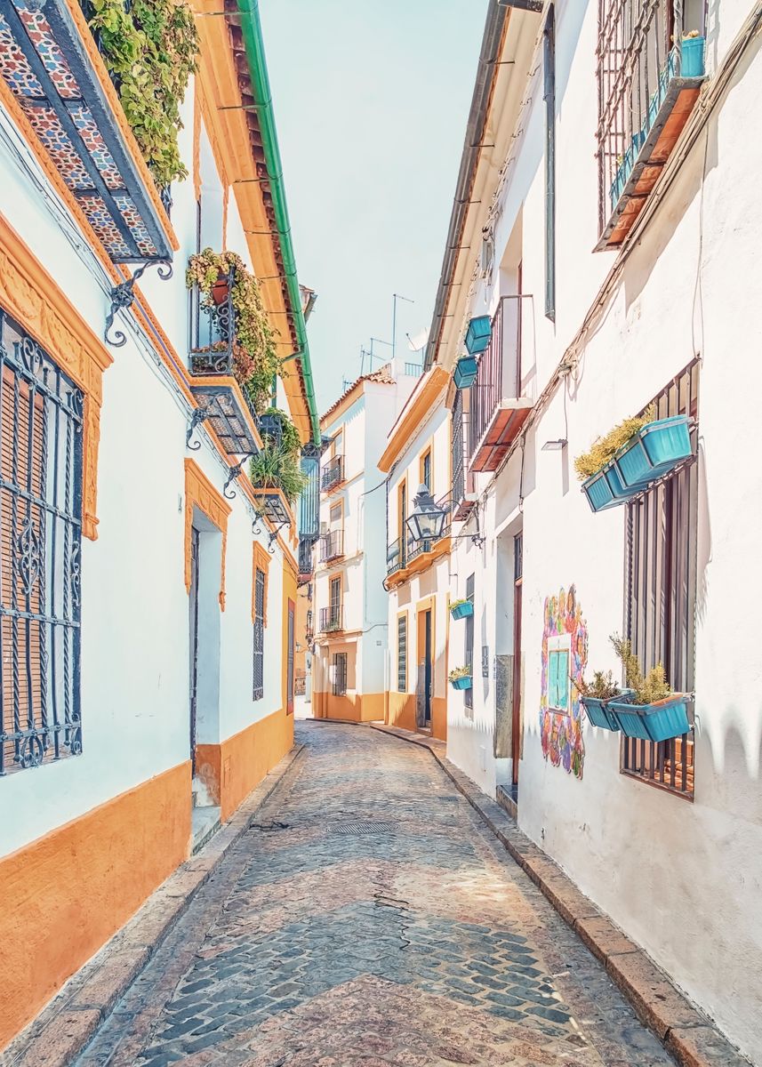 'Cordoba Street' Poster by Mango Art | Displate