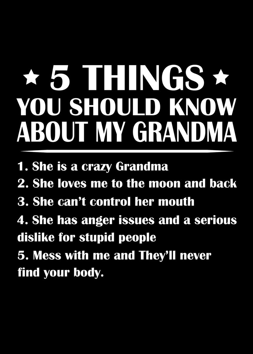 '5 things' Poster, picture, metal print, paint by Clayborne Frank ...