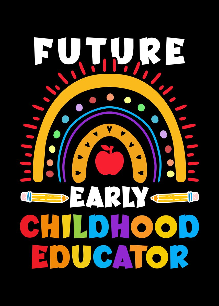 'Early Childhood Educator' Poster by Lukes Pixel Studio | Displate