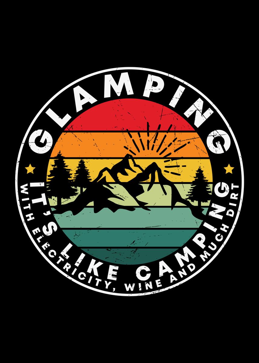 'Glamping' Poster by Anderson Felix | Displate