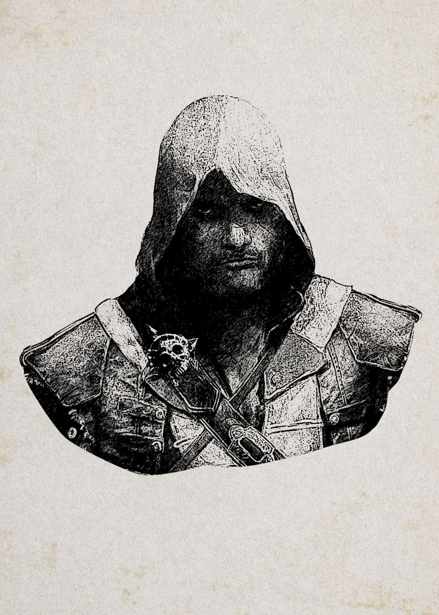 'Edward Kenway' Poster, picture, metal print, paint by Assassin's Creed ...