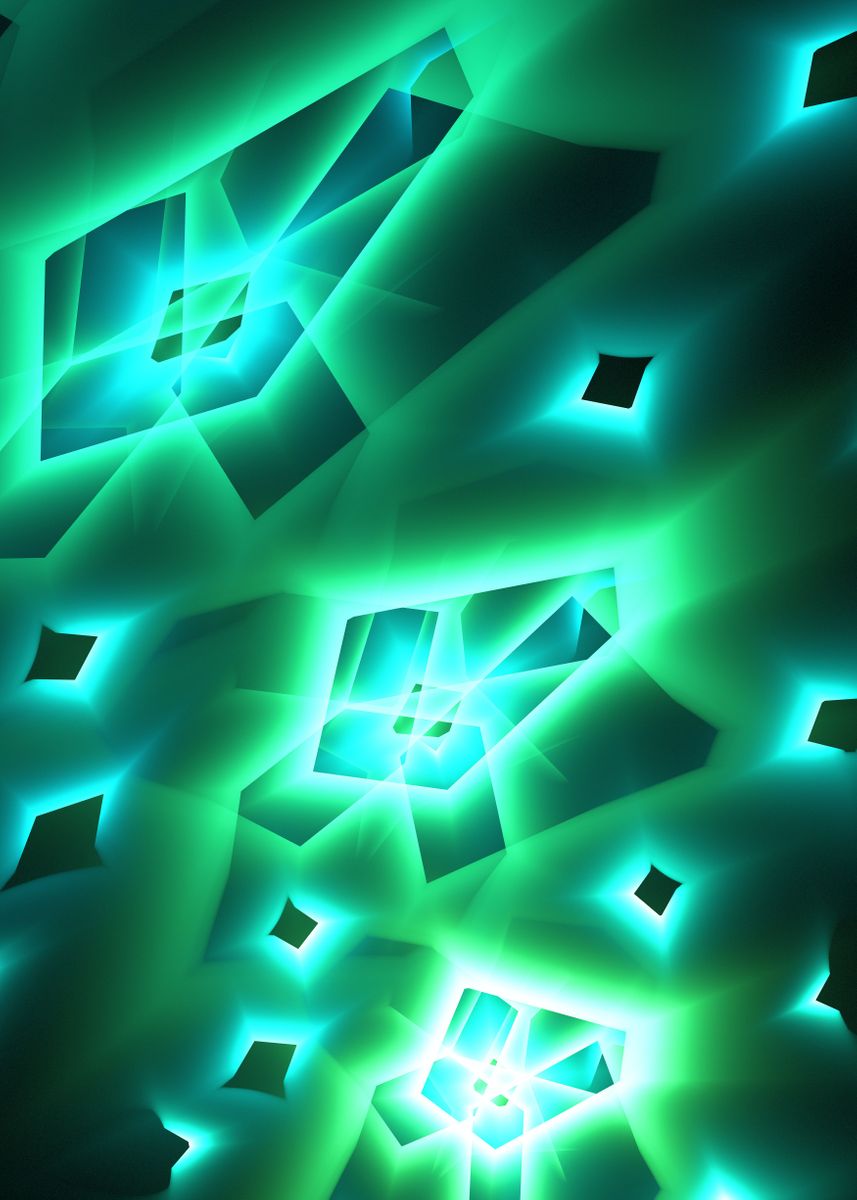 'Polygonal' Poster, picture, metal print, paint by Fracteller | Displate