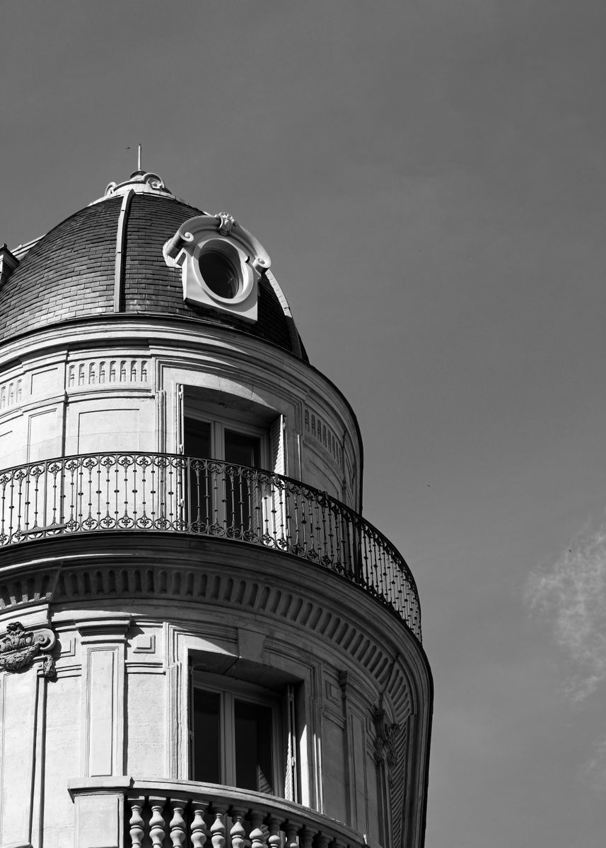 'Parisian Balcony' Poster by Paul LE RHUN | Displate