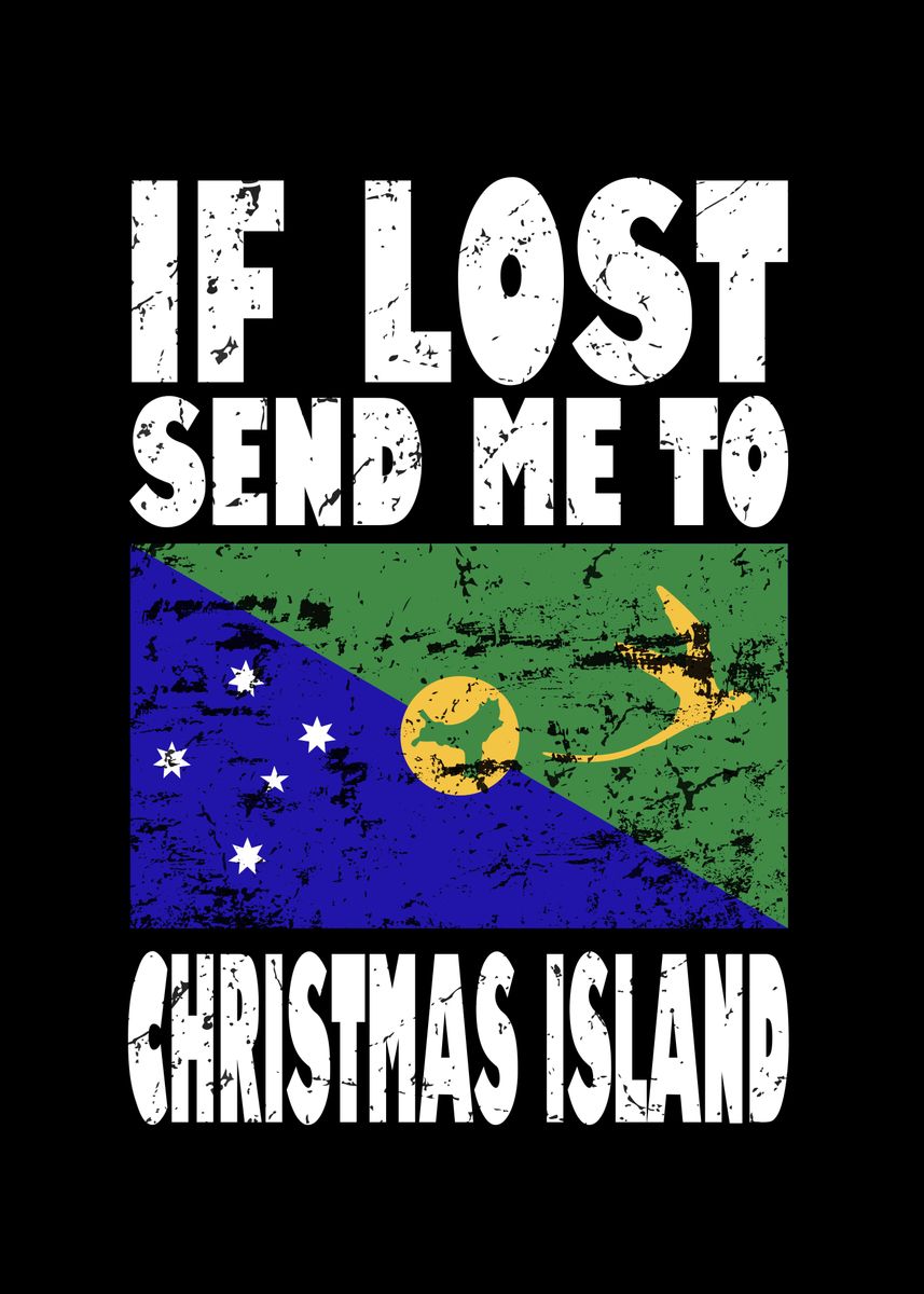 'Christmas Island Flag' Poster, picture, metal print, paint by schmugo ...