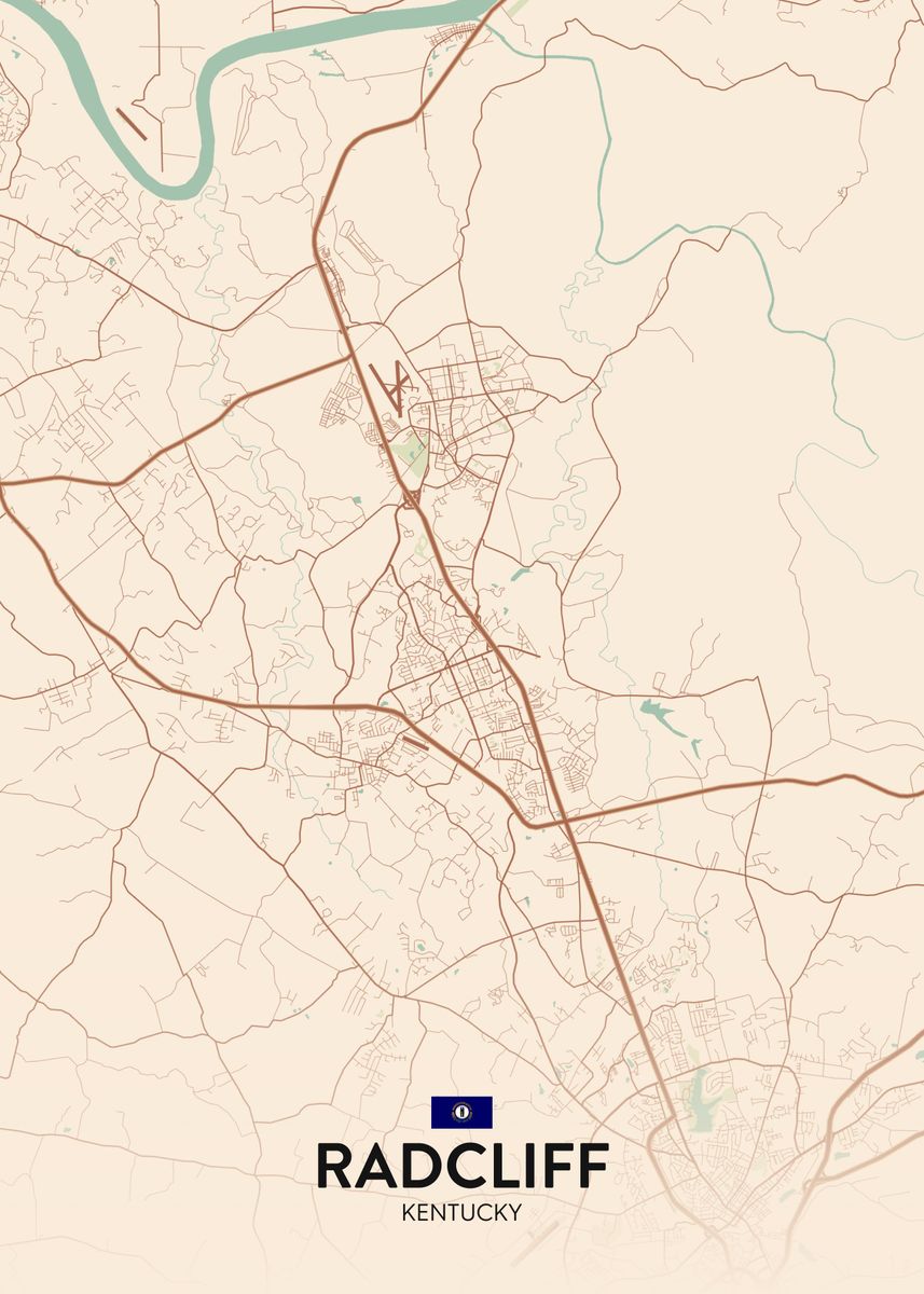 'Radcliff KY' Poster, picture, metal print, paint by IMR Designs | Displate