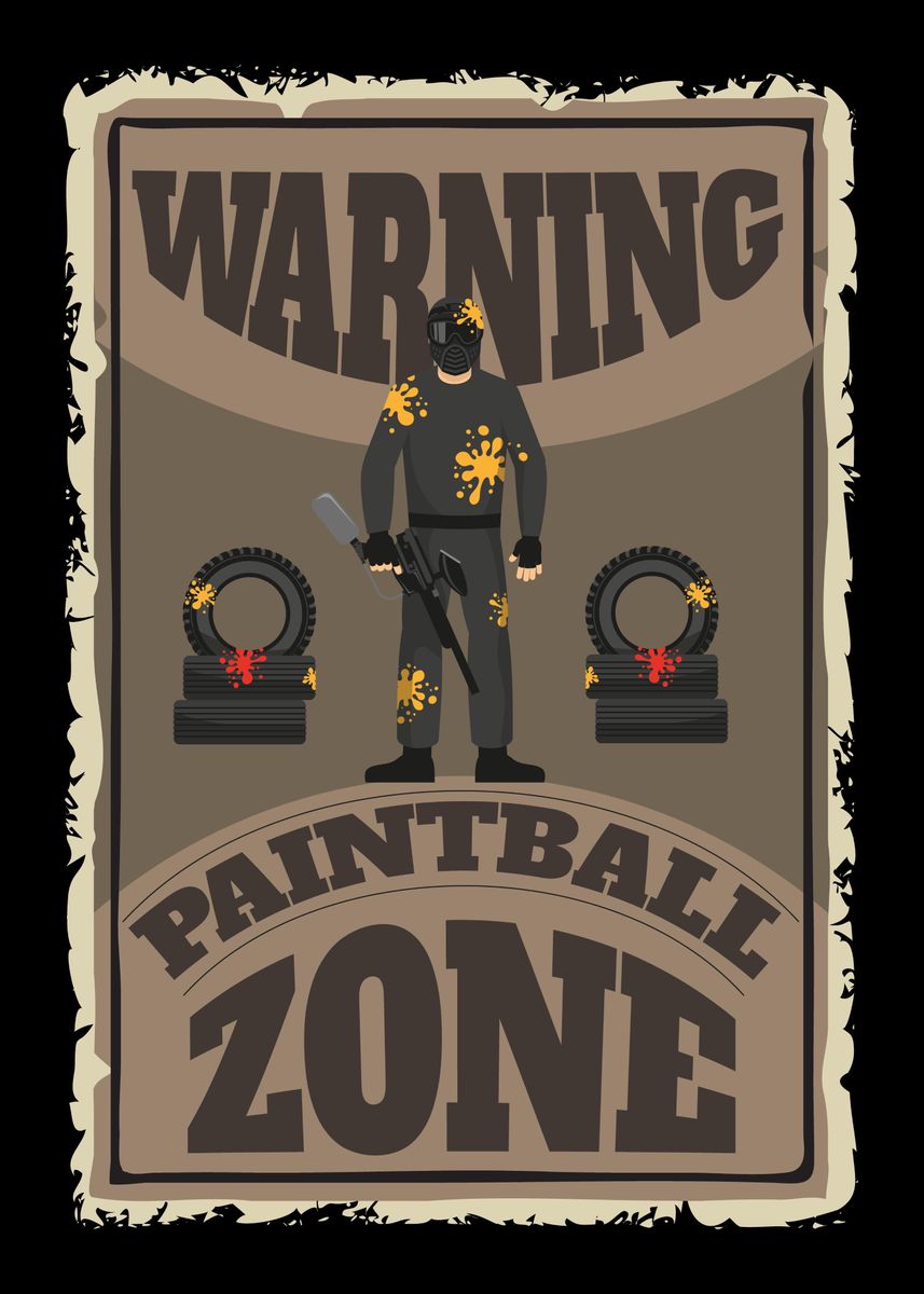 'Paintball' Poster by CrazySquirrel | Displate
