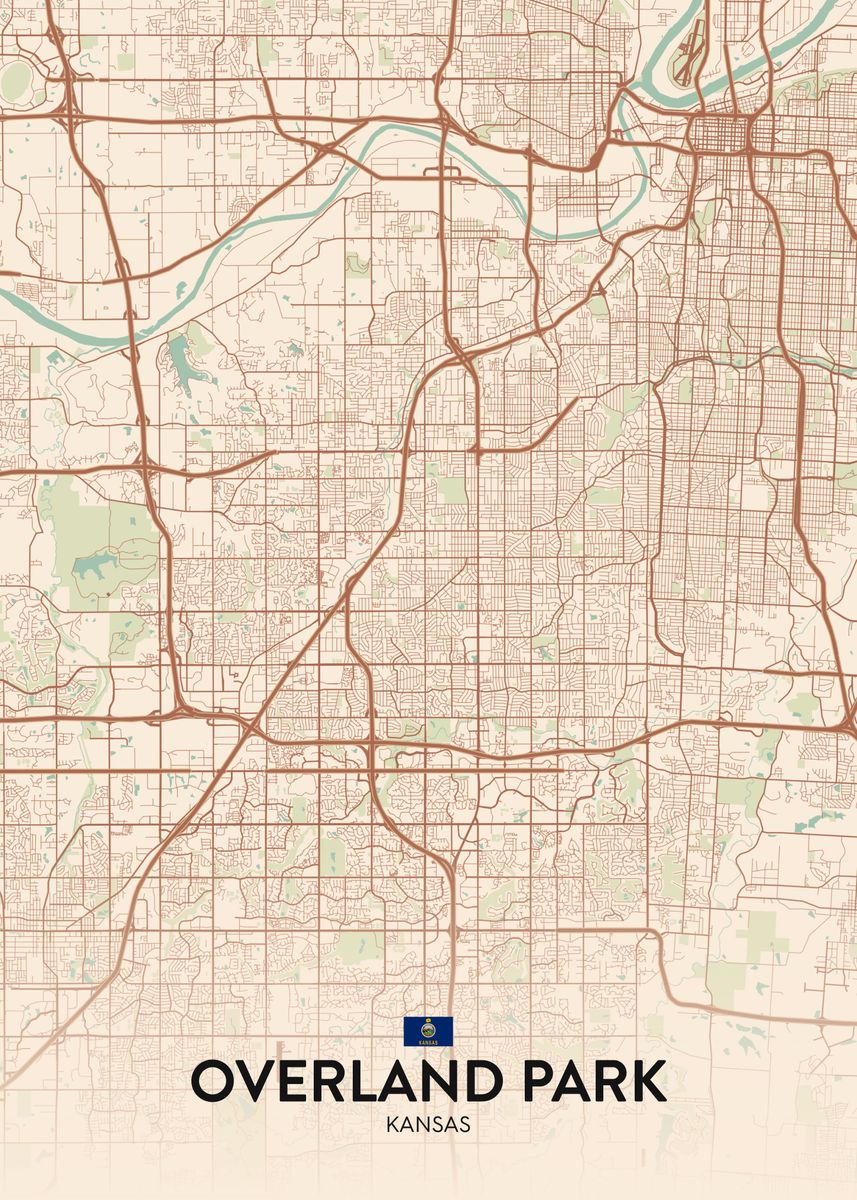 'Overland Park KS' Poster by IMR Designs | Displate