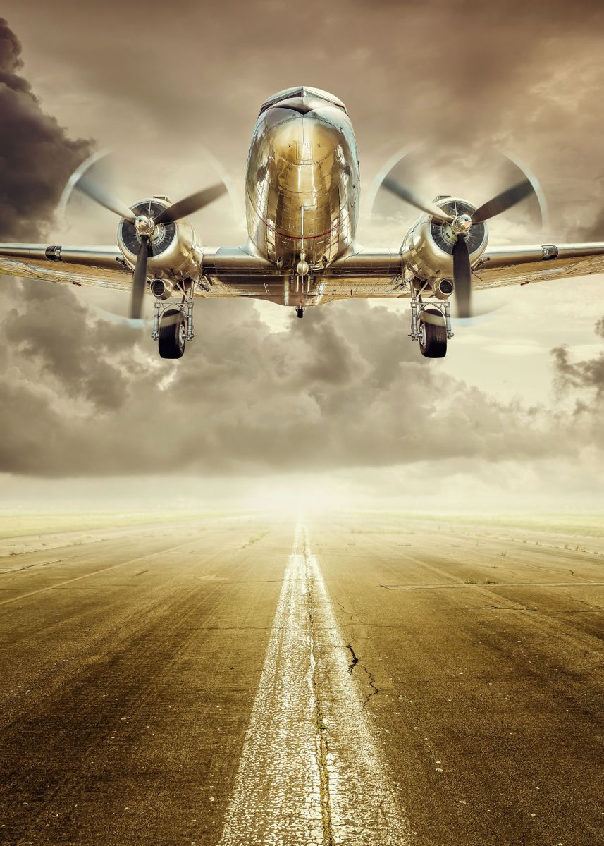 'aircraft' Poster, picture, metal print, paint by Frank Peters | Displate