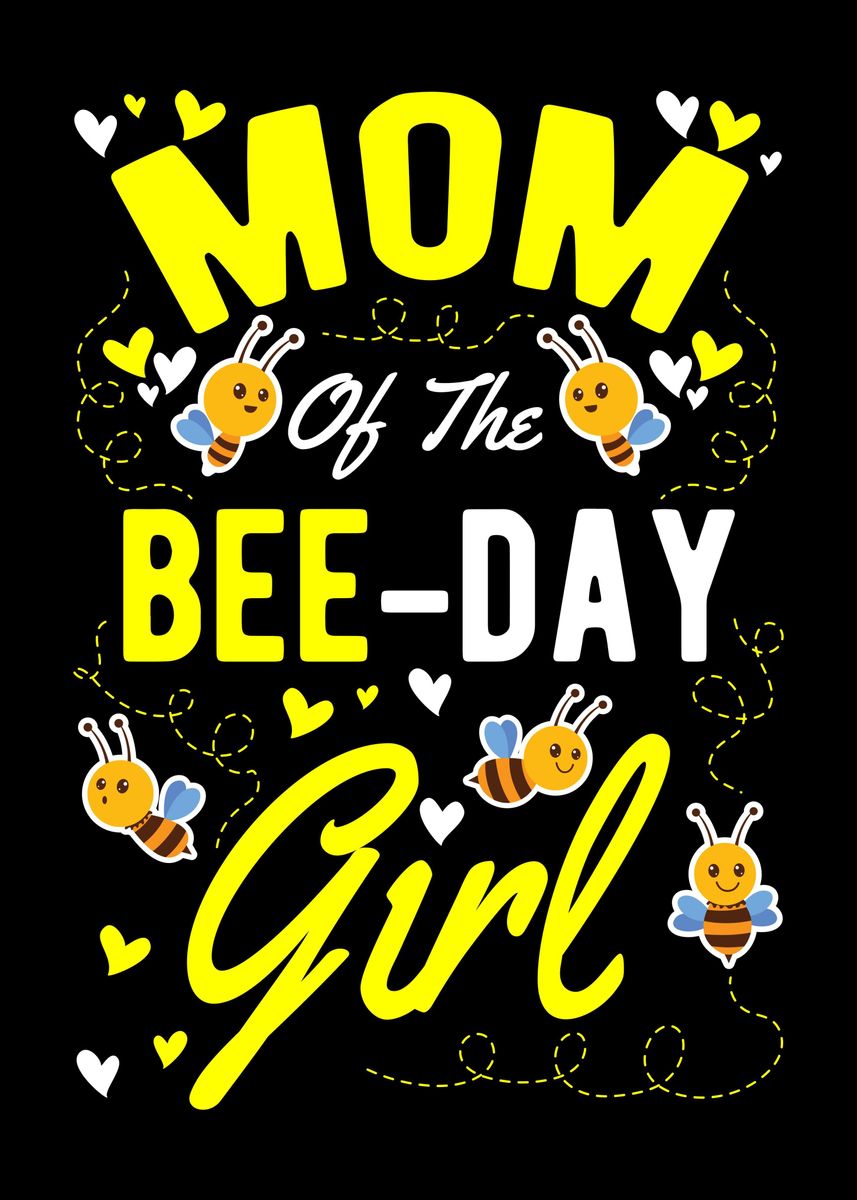 'Mom of Birthday' Poster, picture, metal print, paint by ...