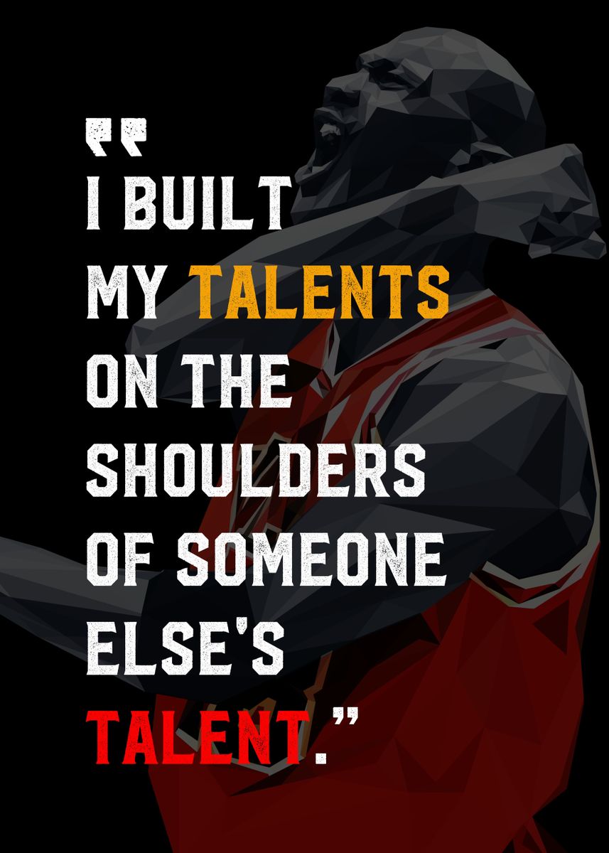 'big mike quotes text art' Poster by Limited Displates Project | Displate
