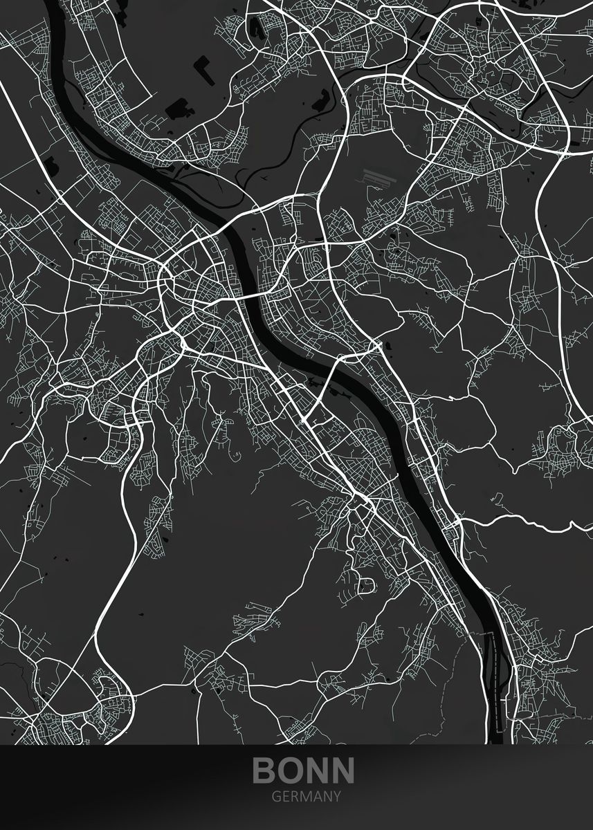 'Bonn Germany' Poster by Zake Yonkou | Displate