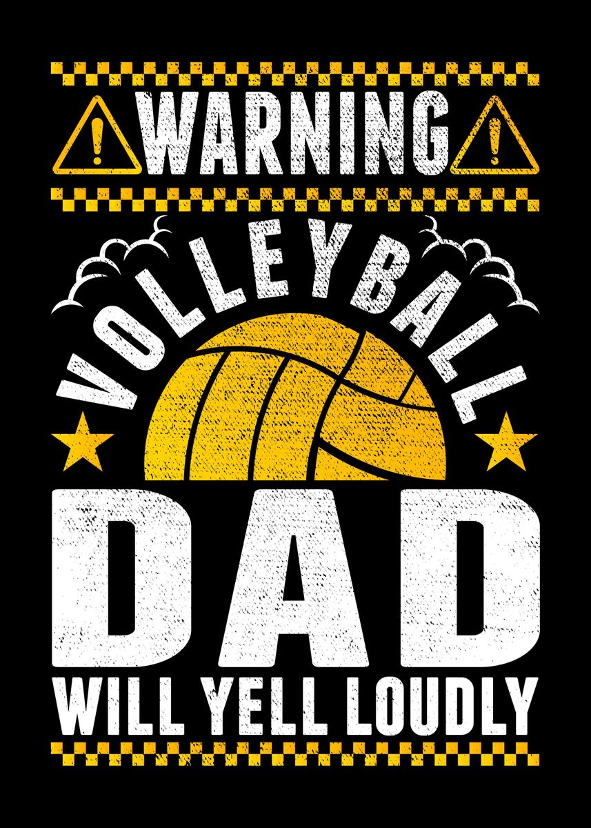 'Loud Yelling Volleyball' Poster by professionaldesigns | Displate