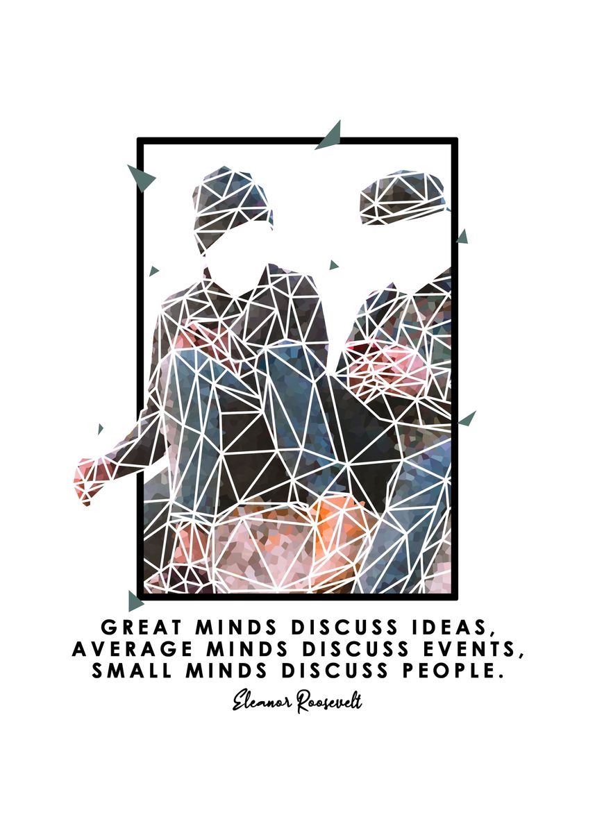 'GREAT MIND' Poster by MoveUp | Displate