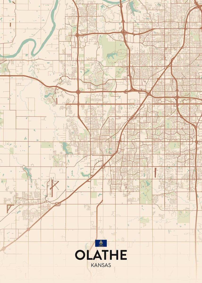 'Olathe KS' Poster by IMR Designs | Displate