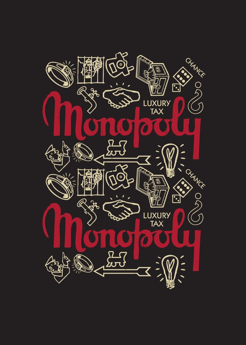 'Monopoly Artwork' Poster by Monopoly | Displate