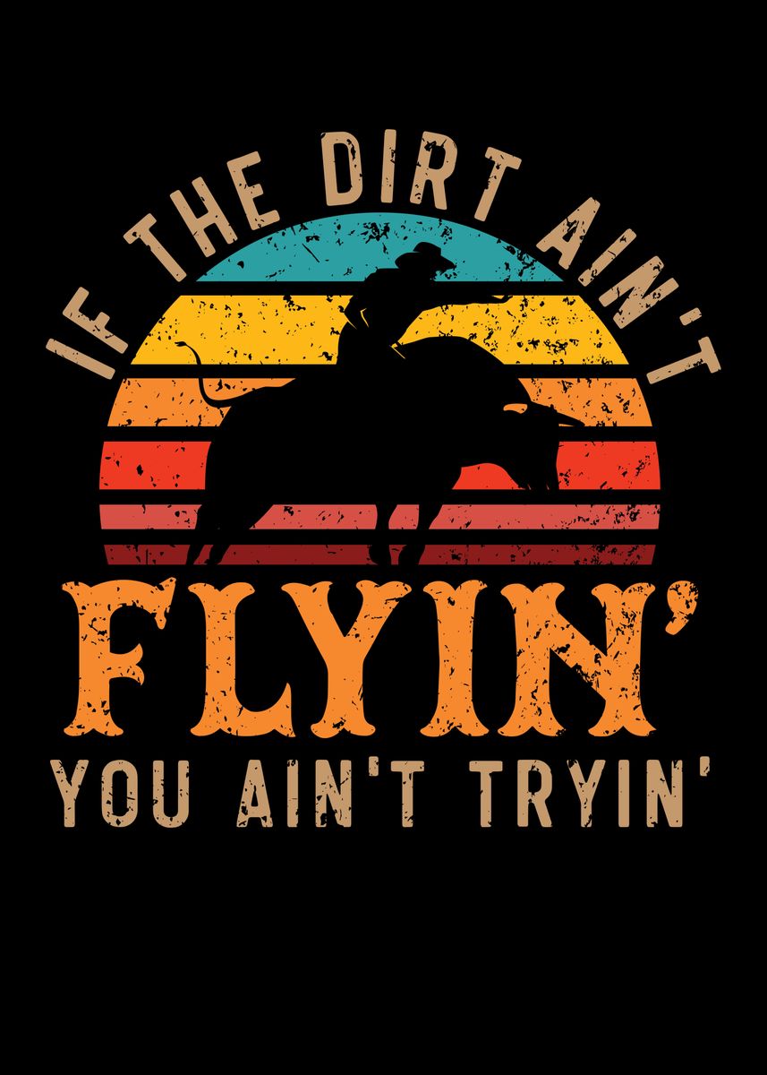 'Rode Bull Rider' Poster, picture, metal print, paint by NAO | Displate