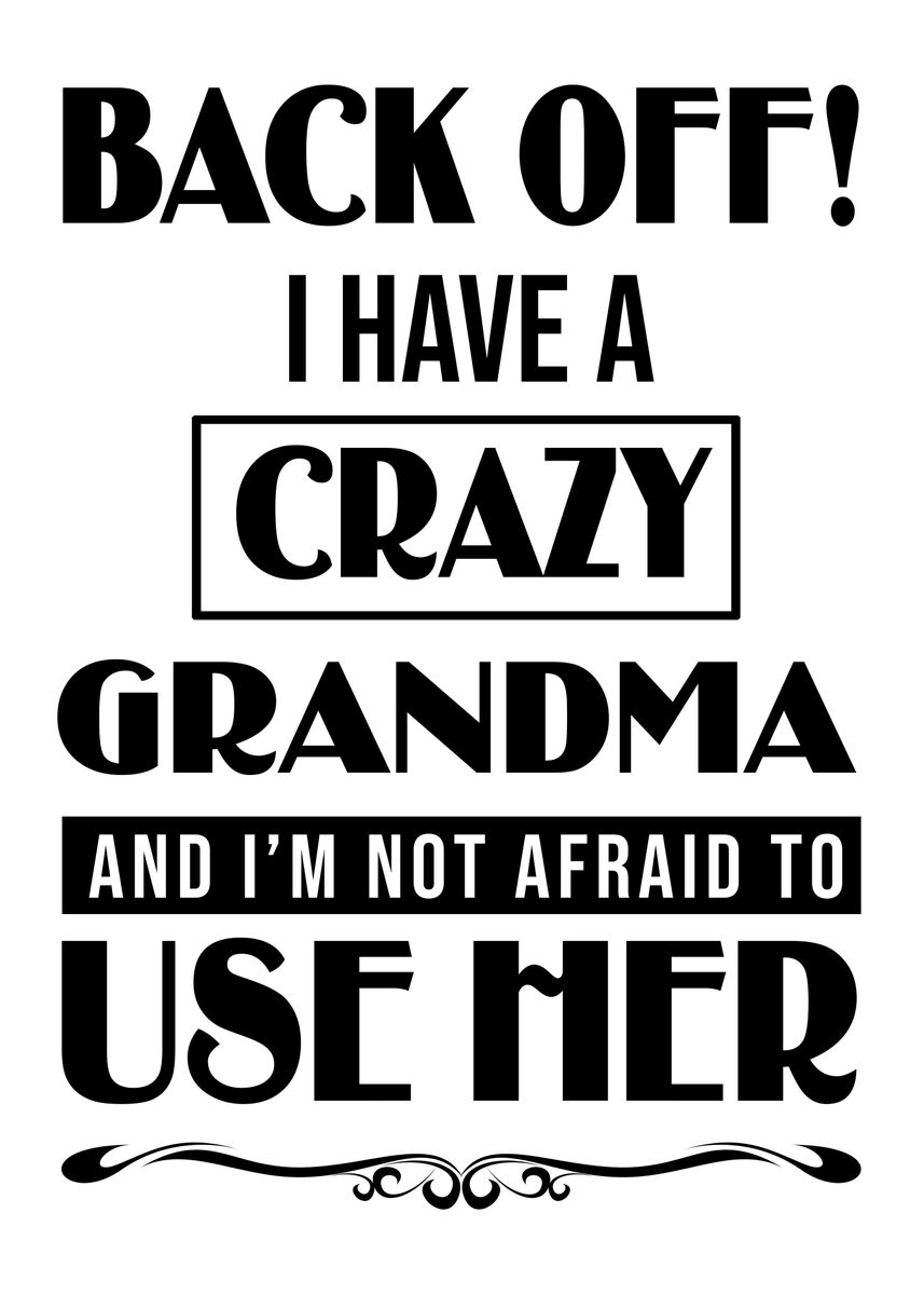 'Back off' Poster by Clayborne Frank | Displate