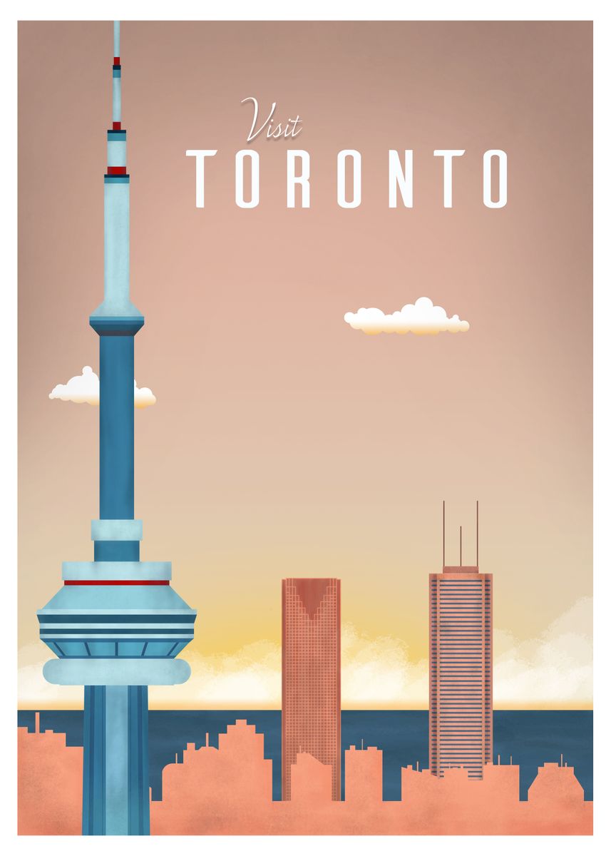 'Toronto' Poster, picture, metal print, paint by MyDigitalMind | Displate