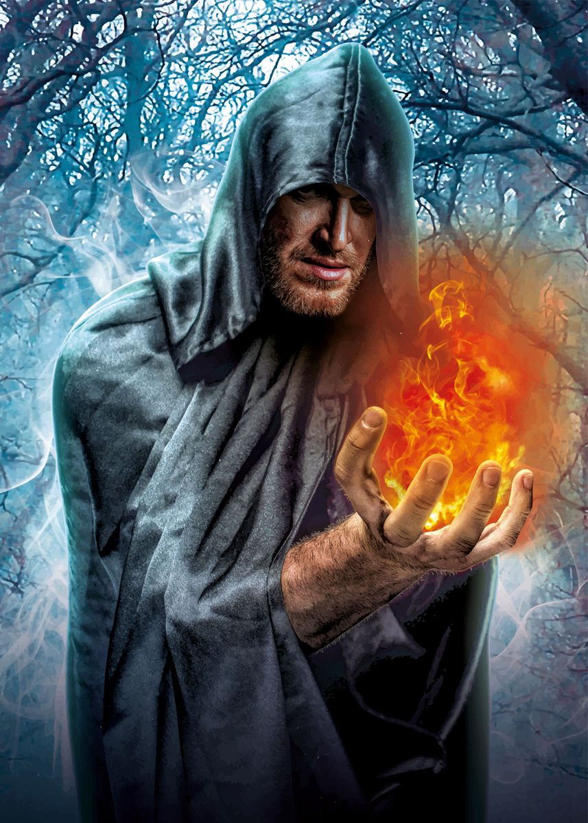 'Fire Spell' Poster by Diego Gedoz de Souza | Displate