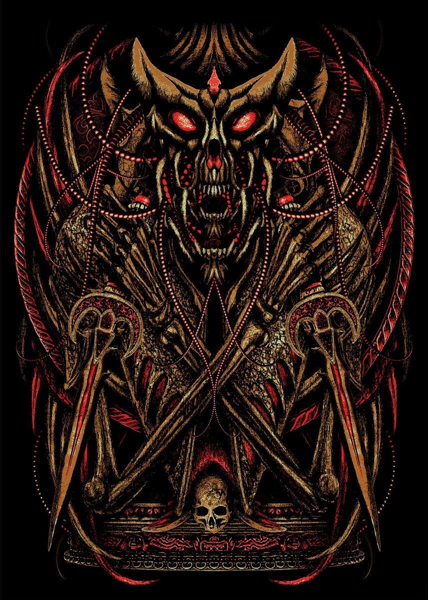 'Alien Daggers' Poster, picture, metal print, paint by Diego Gedoz de ...