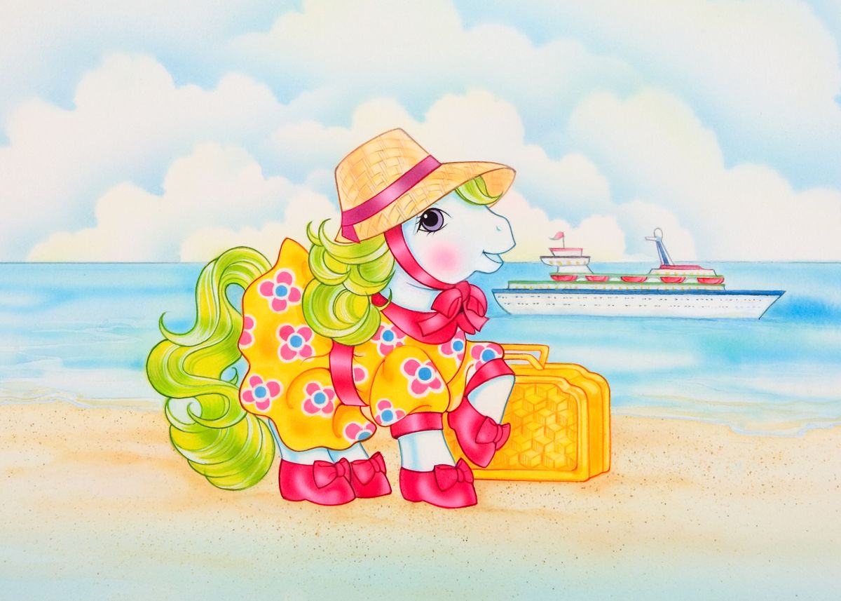'Beach Pony' Poster by My Little Pony | Displate