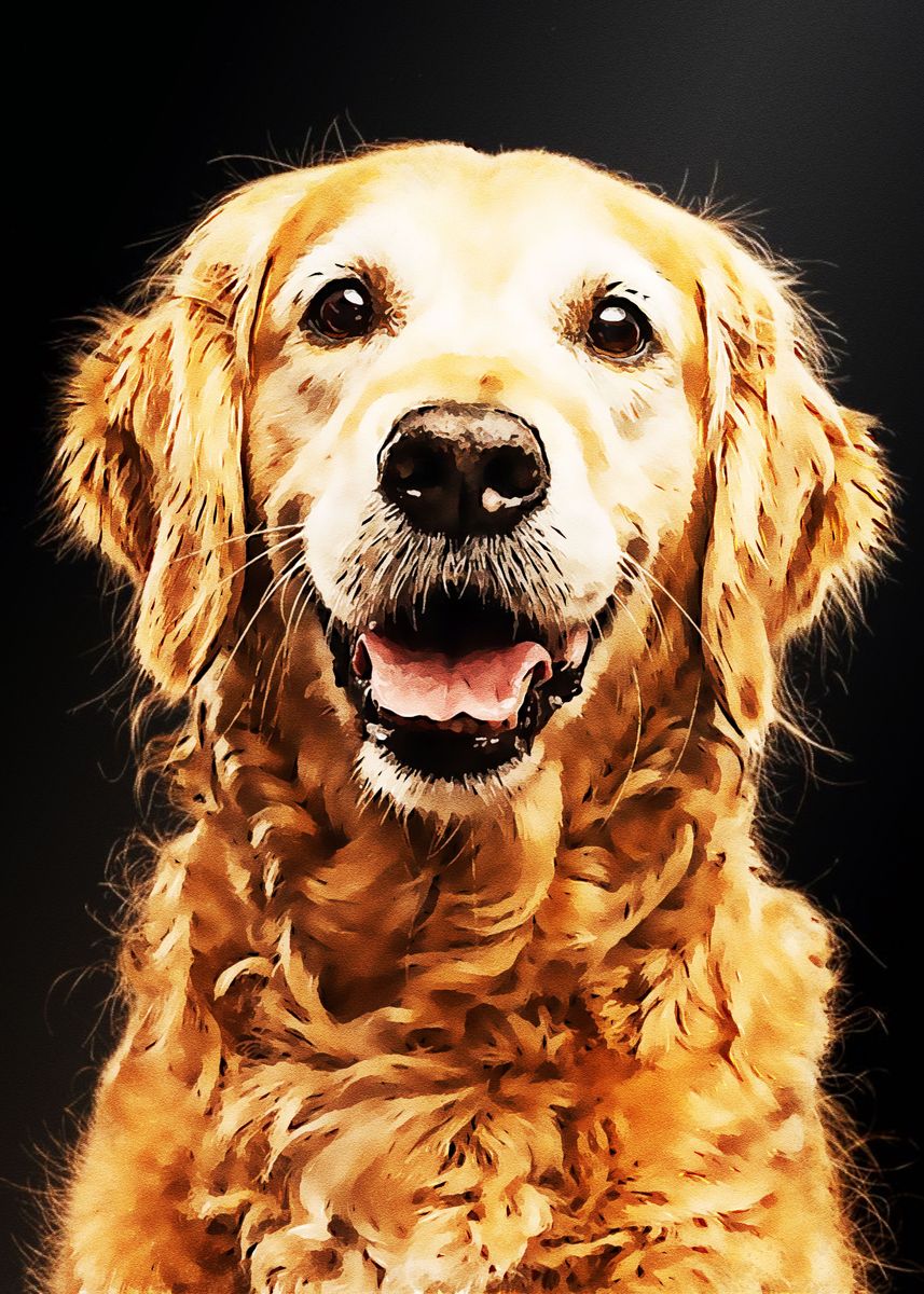 'dog' Poster, picture, metal print, paint by Muh Asdar | Displate