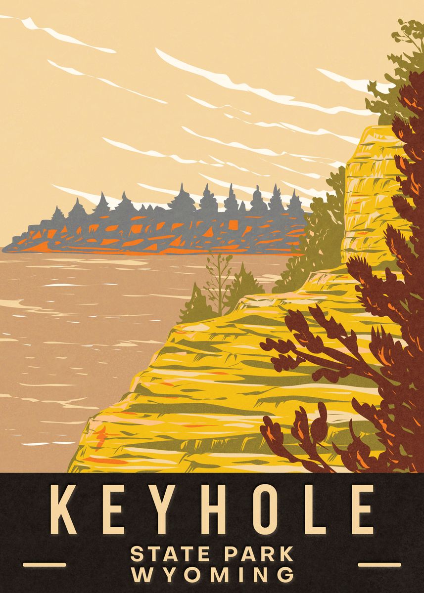 'Keyhole State Park' Poster, picture, metal print, paint by Jordan ...