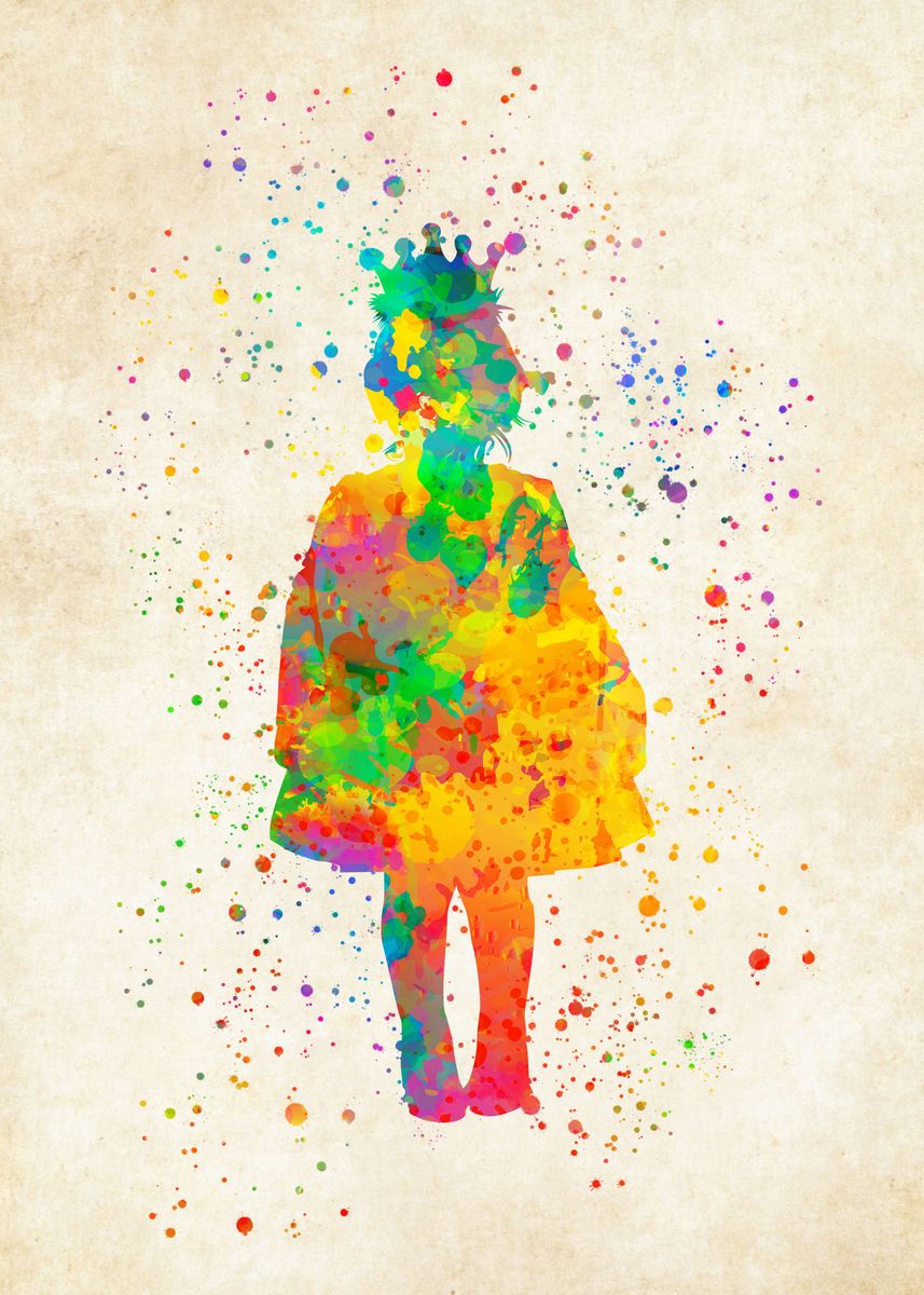 'Fairy princes watercolor' Poster, picture, metal print, paint by Ollie ...