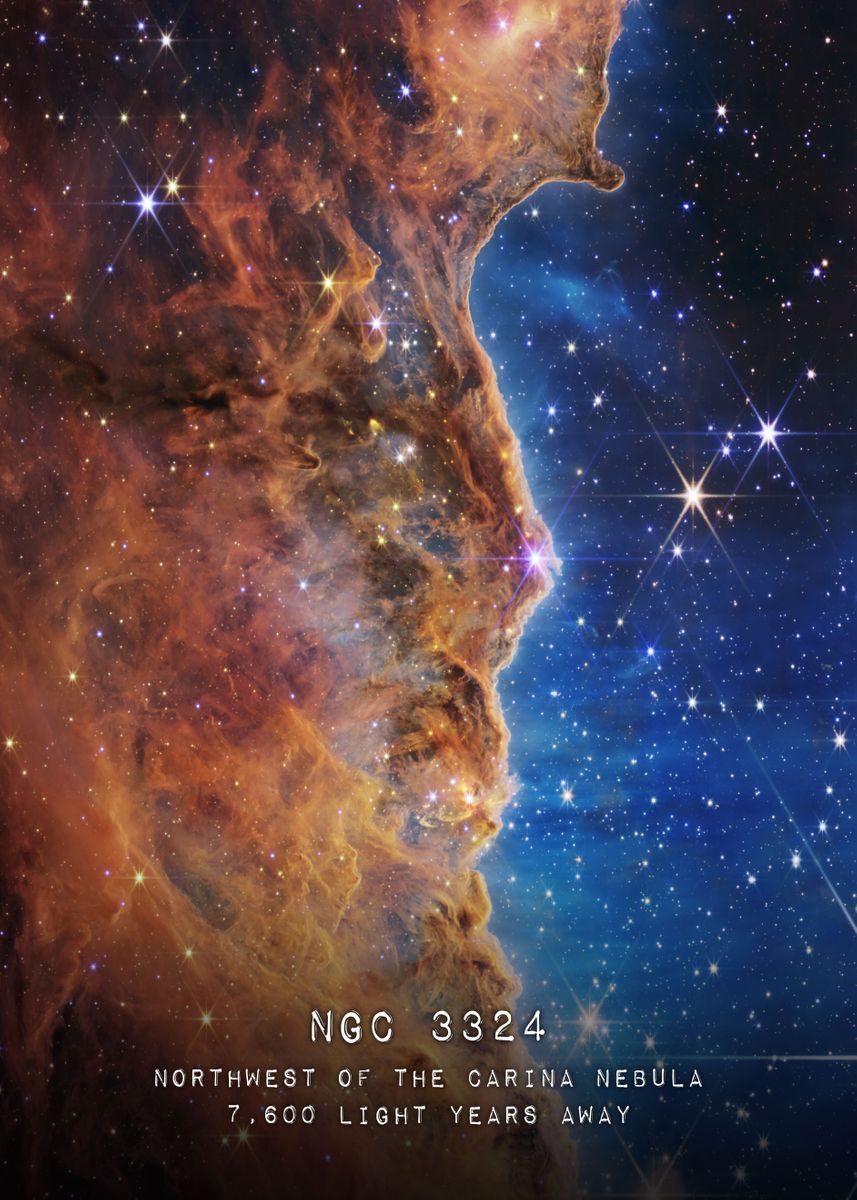 'NGC 3324' Poster, picture, metal print, paint by uglypinkmachine ...