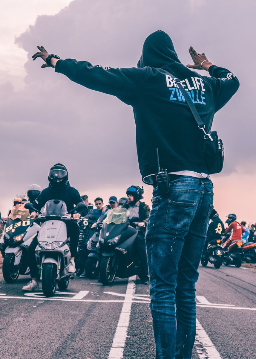 'BIKELIFE Meeting WBTuning' Poster, picture, metal print, paint by WBTuning Bredewold | Displate