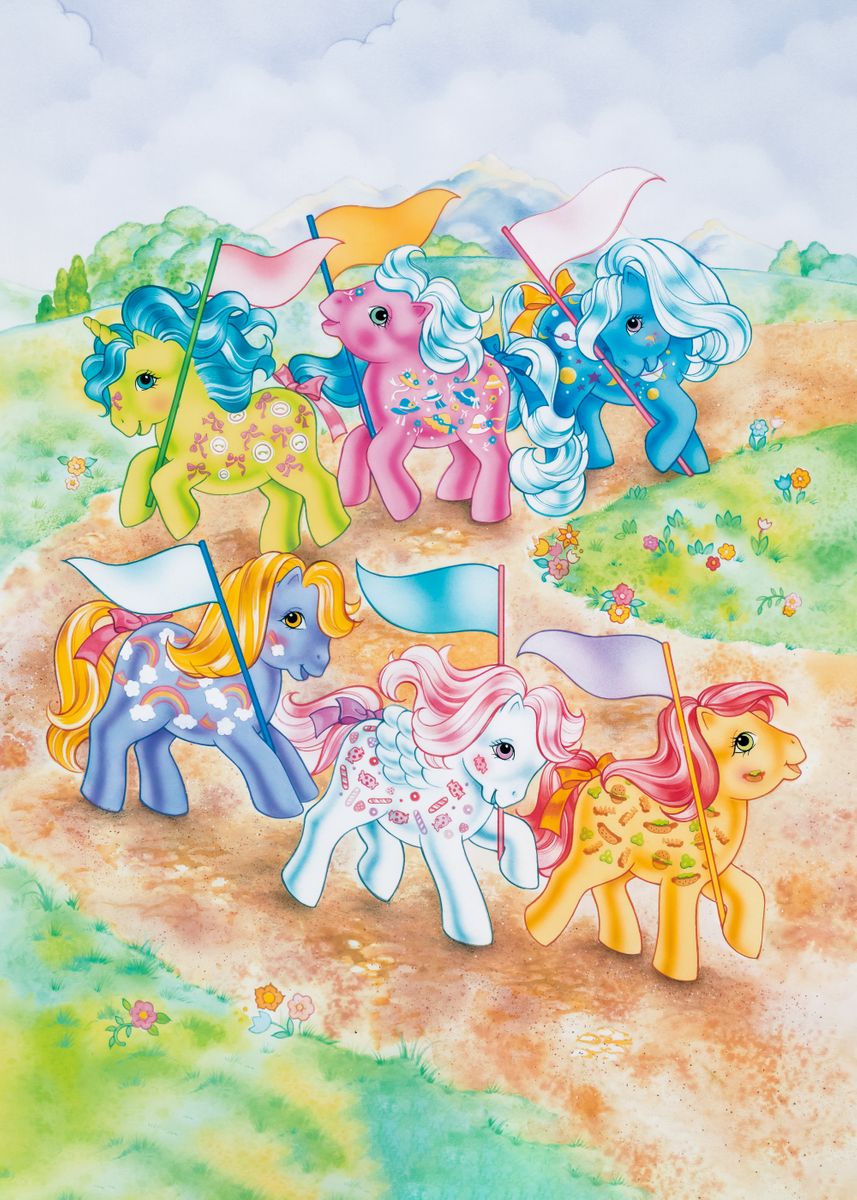 'Twice As Fancy Pony' Poster, picture, metal print, paint by My Little ...