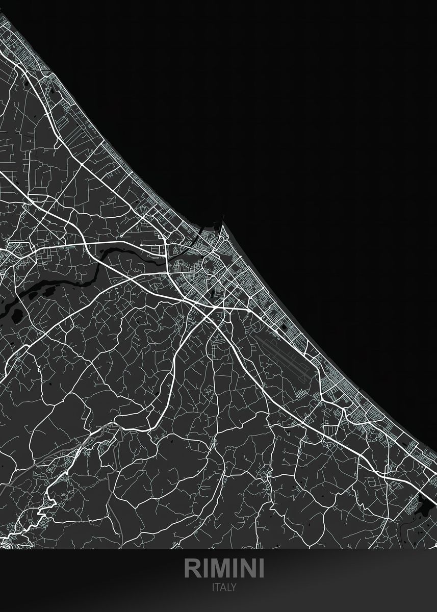 'Rimini Italy' Poster by Zake Yonkou | Displate