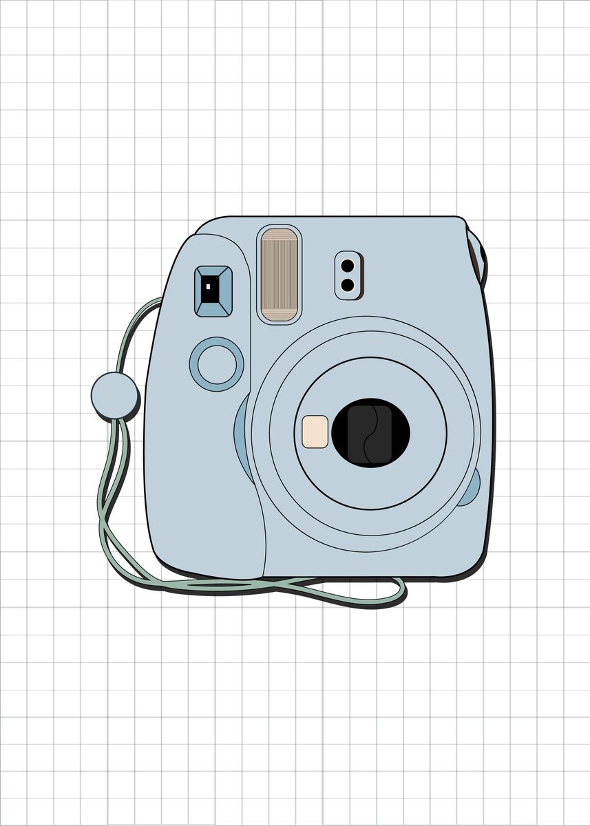 'Instant Film Camera' Poster, picture, metal print, paint by Estetic ...
