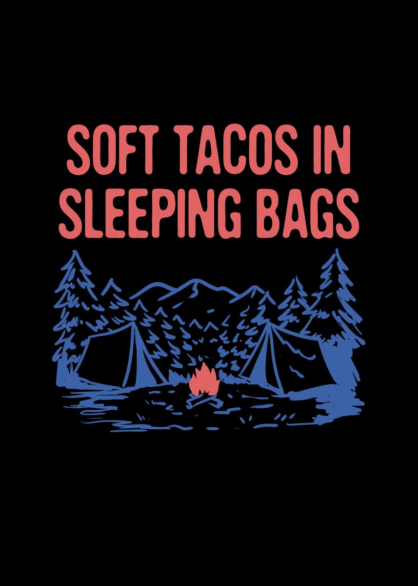 'Soft Tacos in Sleeping' Poster, picture, metal print, paint by ...