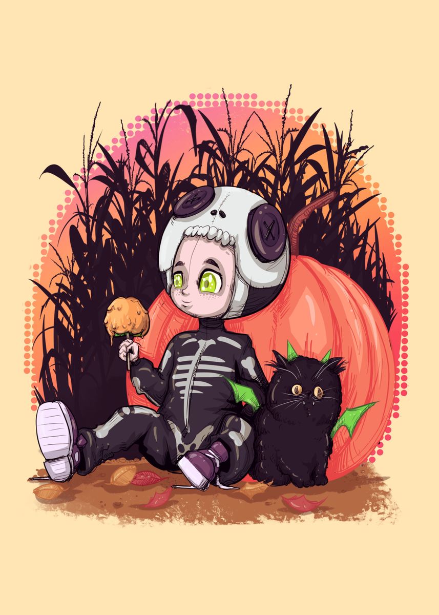 'Waiting For Fall' Poster, picture, metal print, paint by LVB Art ...