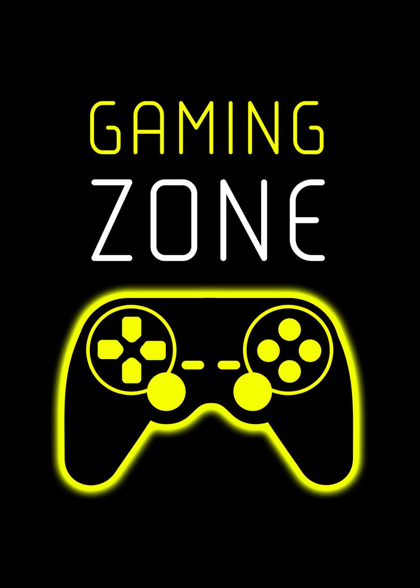'Gaming Zone' Poster, picture, metal print, paint by Sam arts | Displate