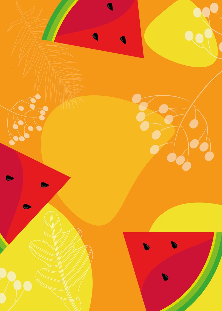 'Fruity summer' Poster by Lukas Ogiermann | Displate