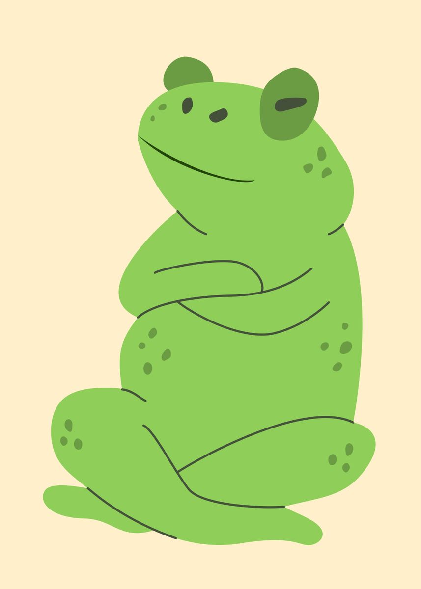 'frog meme' Poster by Simon Clement | Displate