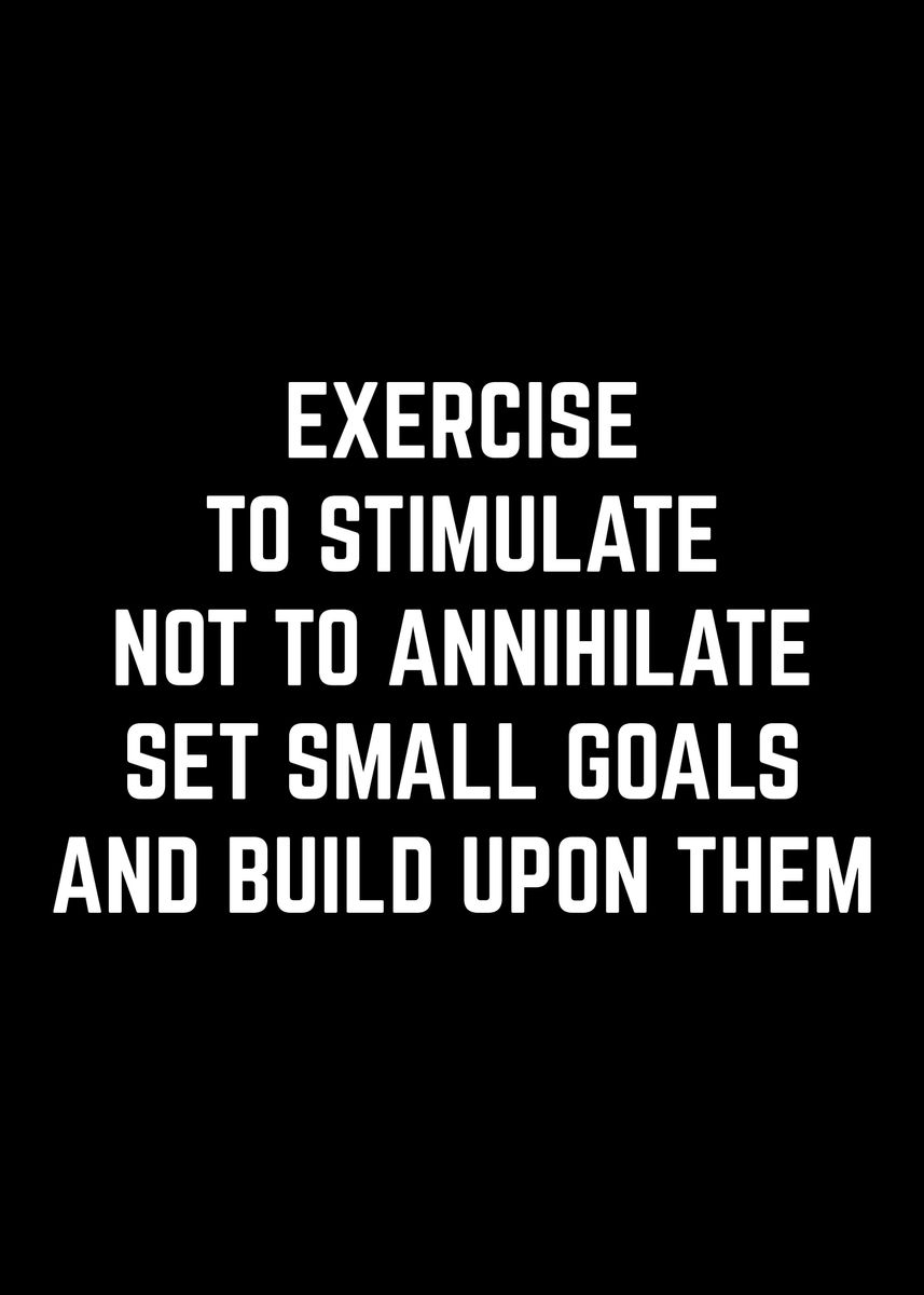 'Exercise to Stimulate' Poster, picture, metal print, paint by albran ...