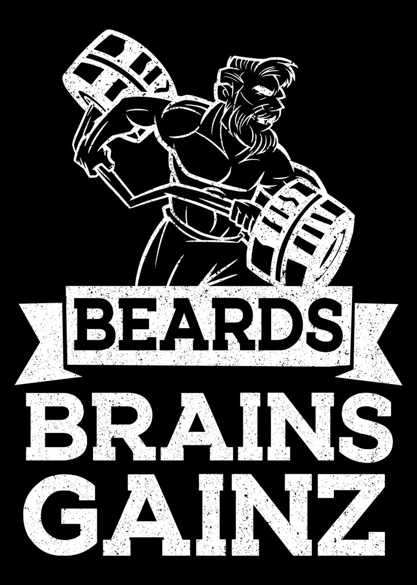 'Full Beard' Poster by CrazySquirrel | Displate