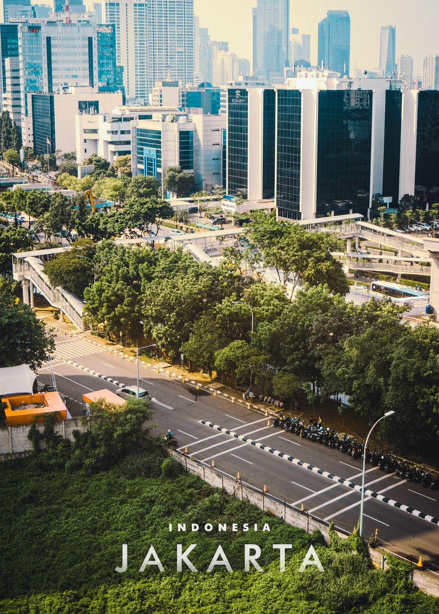 'Jakarta Skyline' Poster by Pitch Photography | Displate