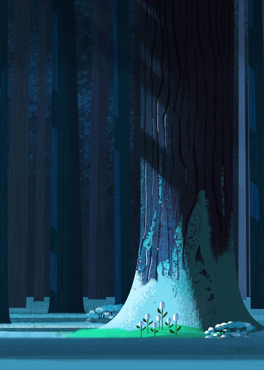 'Midnight Light' Poster by Brandon Gully | Displate