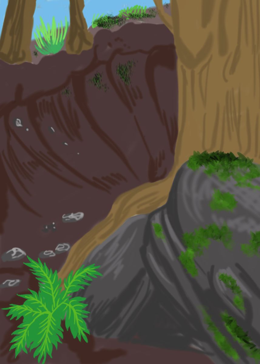 'Mud and trees' Poster, picture, metal print, paint by Furiarossa and ...