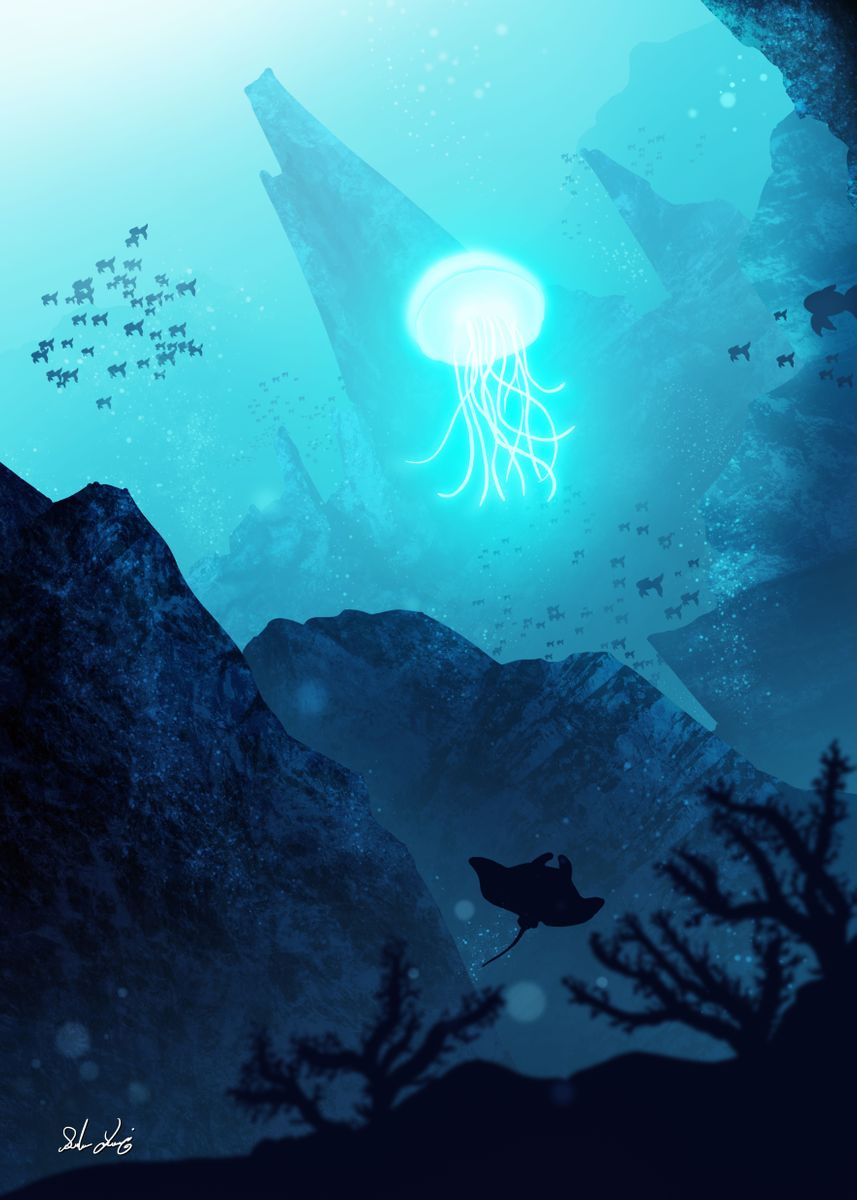 'The Deep' Poster by SaharsDrawings | Displate