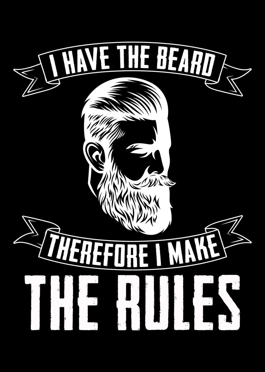 'Full Beard' Poster, picture, metal print, paint by CrazySquirrel ...