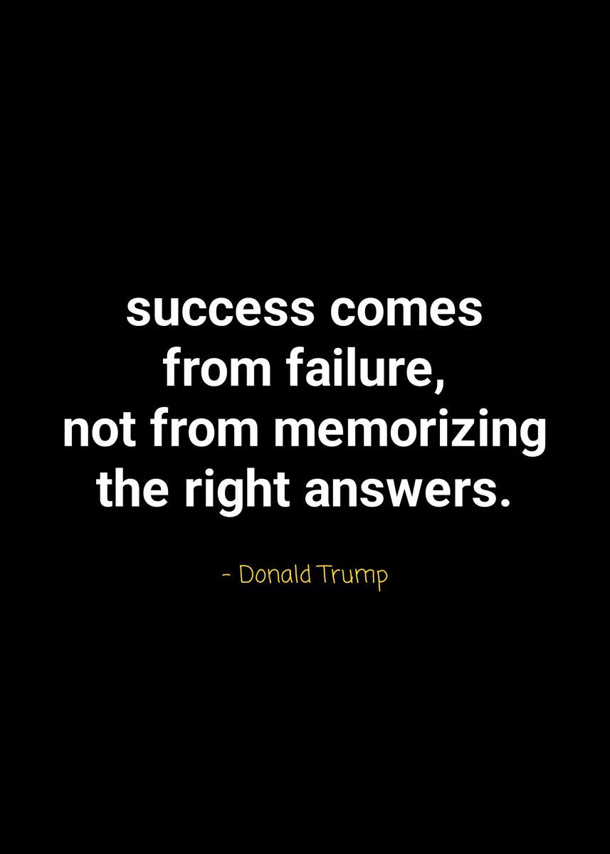 'Donald Trump quotes' Poster, picture, metal print, paint by DNSM ...